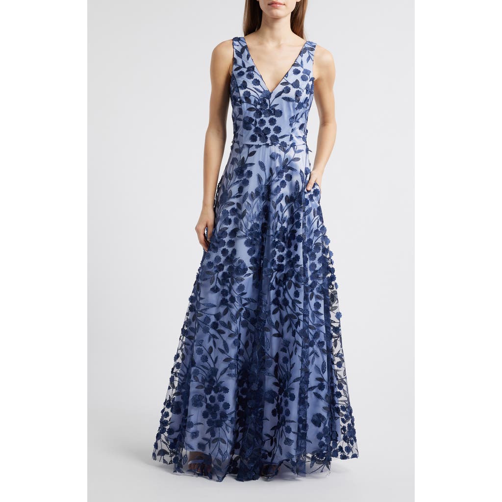 Embroidered Illusion Jewel A-line Evening Dress main image 1